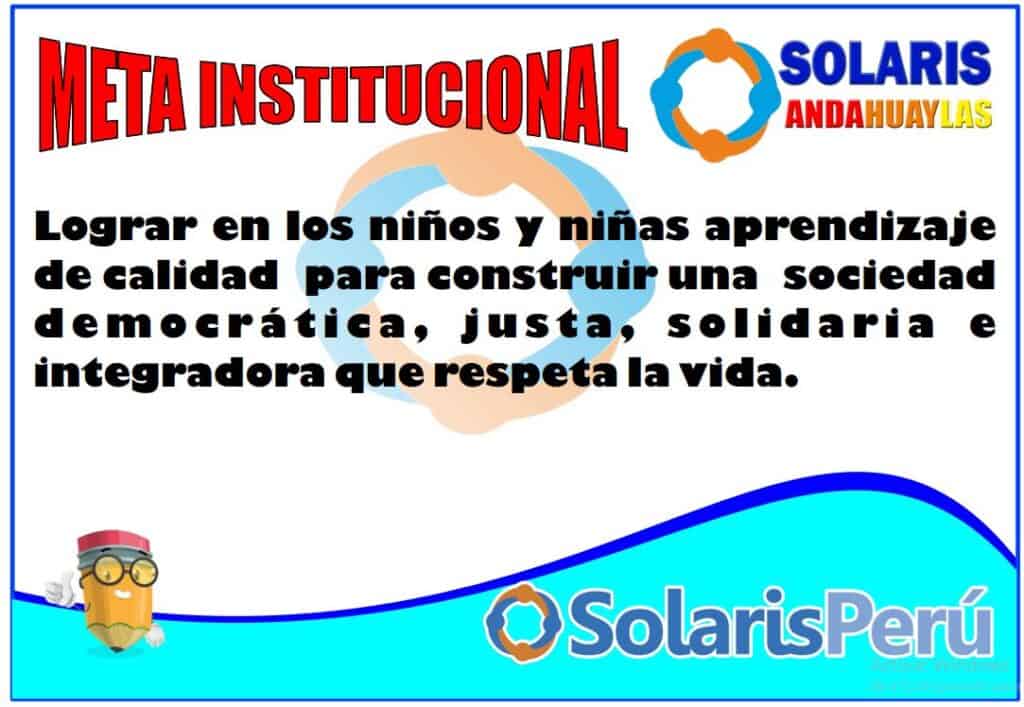 METAS PERSONALES - Escuela Concertada Solaris - Andahuaylas - Apurimac