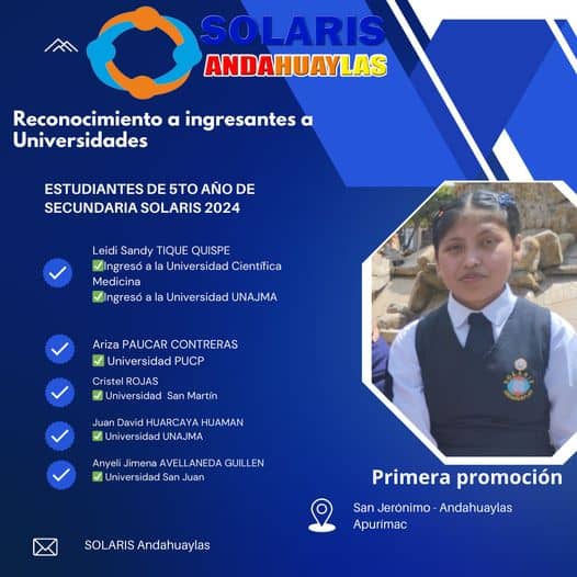 Escuela Concertada Solaris - Andahuaylas - Apurimac - CAMPUS VIRTUAL ...